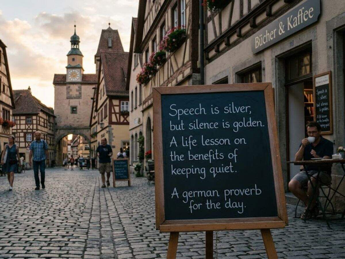 German Saying of the Day: "Speech is silver, but…