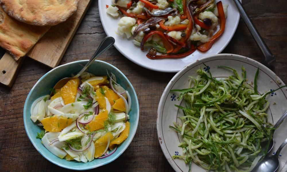 Rachel Roddy’s recipes for three winter salads