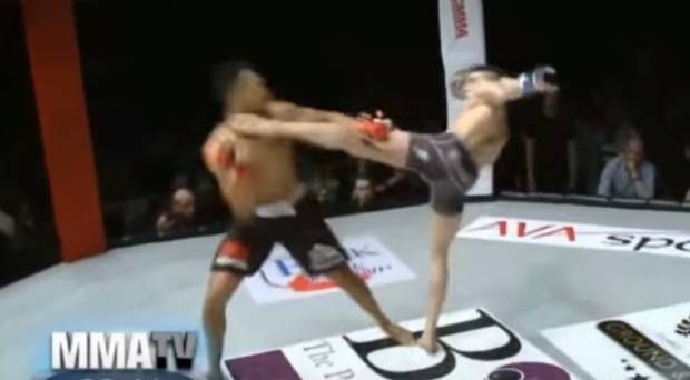 WATCH - Cocky MMA fighter begins dancing in the…