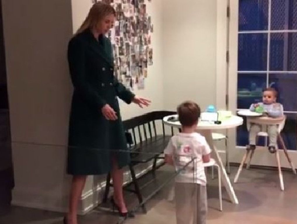 Awkward video of Ivanka Trump dancing with her son…