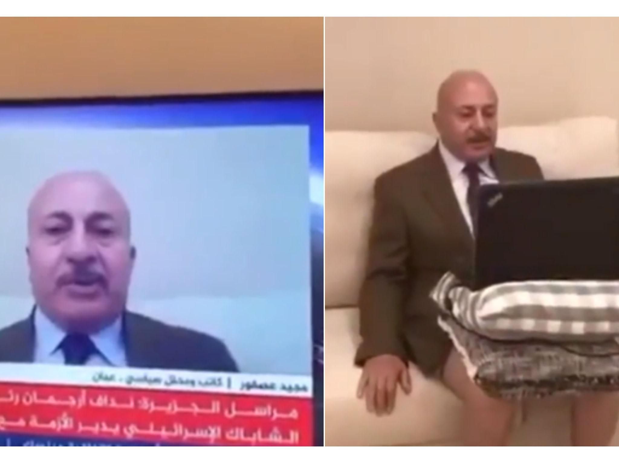 Politics expert goes viral after not wearing trousers…