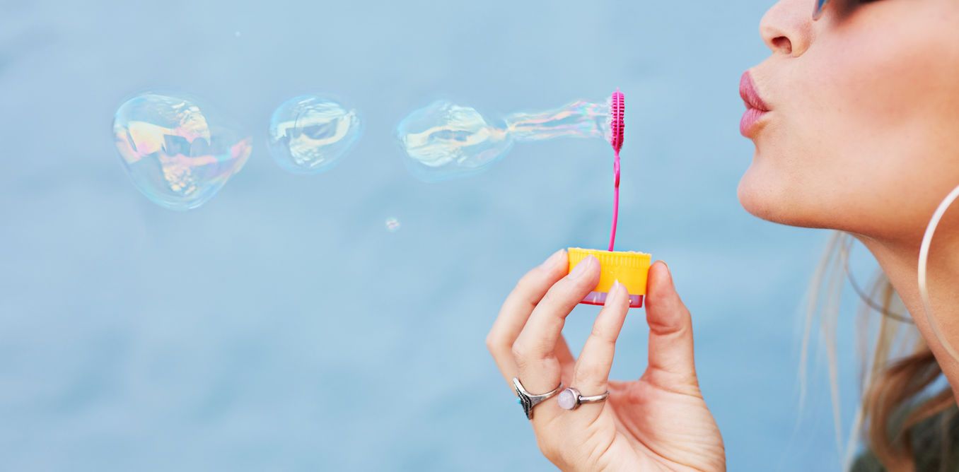 What the physics of bubbles can tell us about language