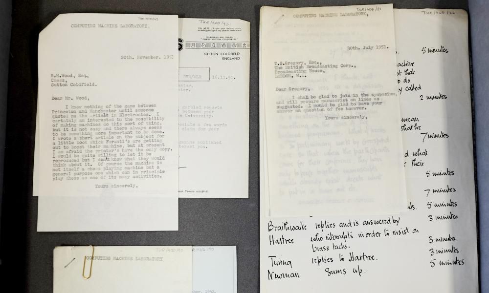 Collection of letters by codebreaker Alan Turing found…