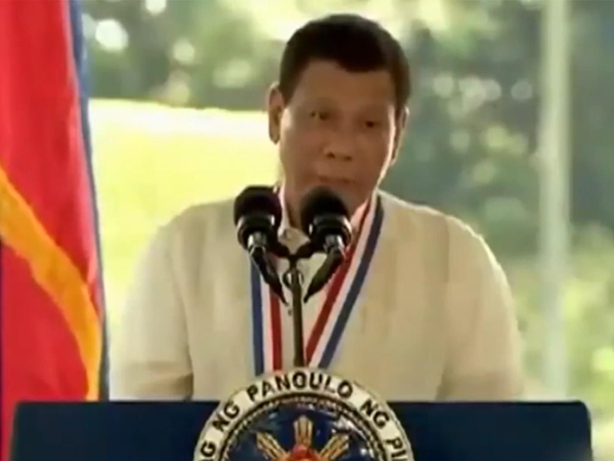 Philippines President Rodrigo Duterte says police…