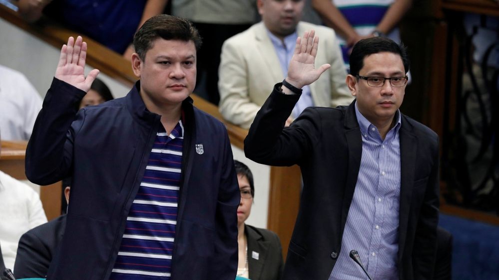 Manases Carpio and Paolo Duterte grilled in drug case