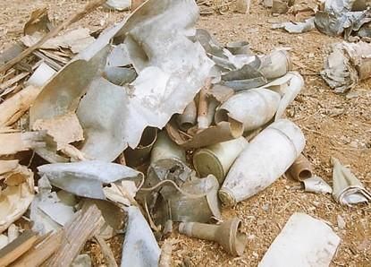 Hundreds of old artillery shells found at scrap factory