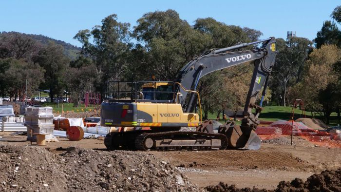 Construction worker seriously injured after digger…