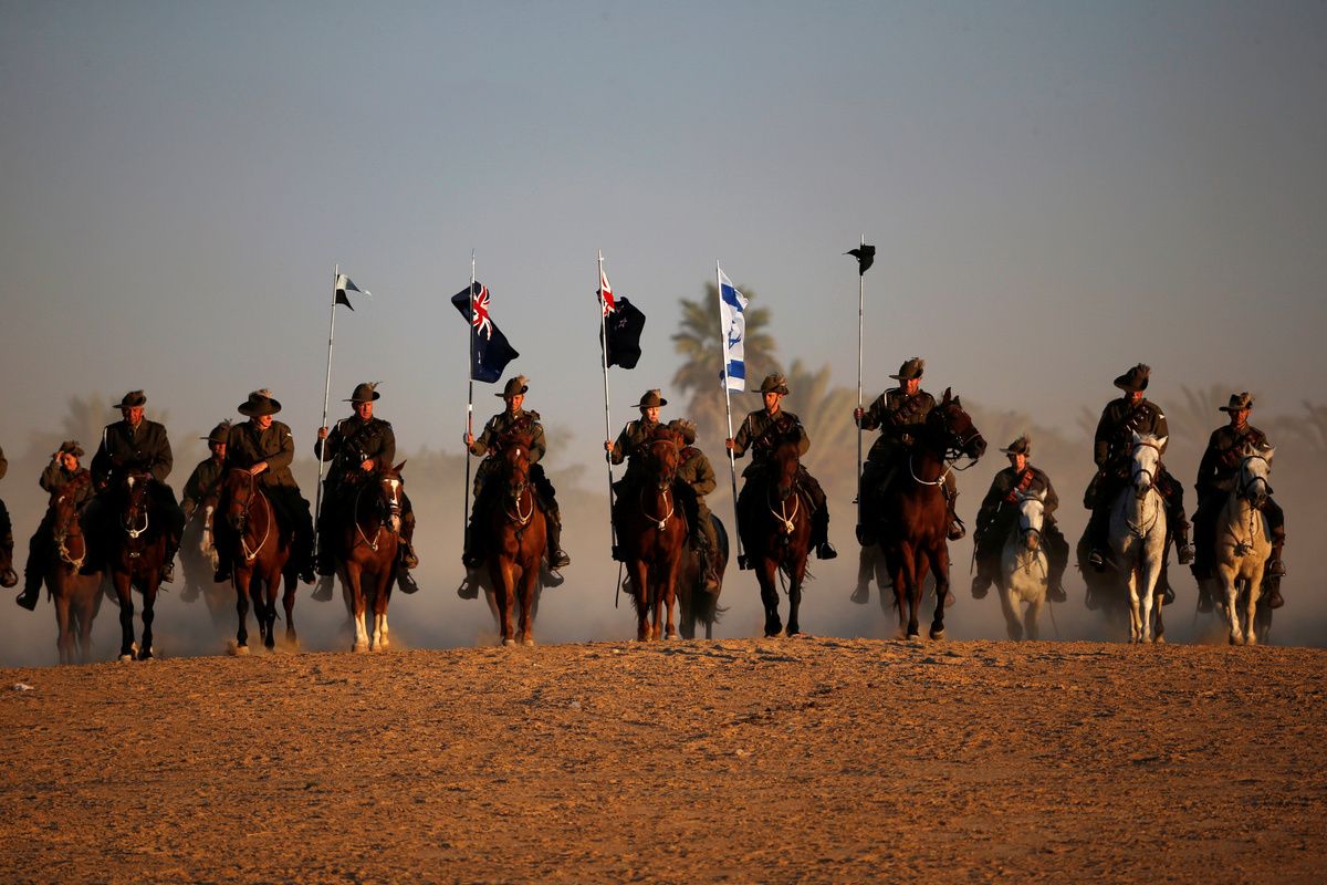A century on, charge of the Australian light cavalry…