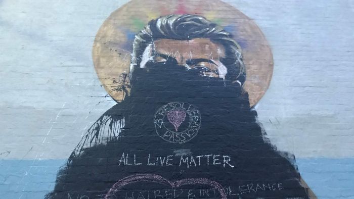 'Just disgusting': Outrage after man paints over…