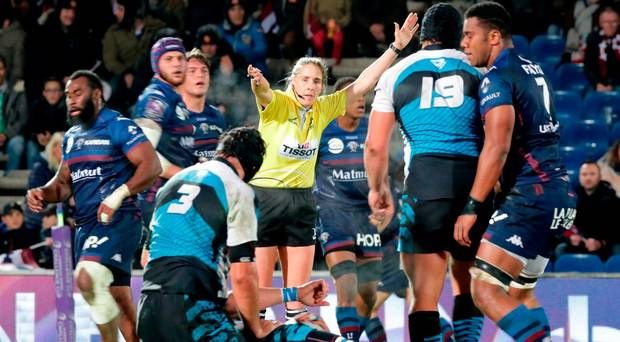 Joy Neville made history tonight as the first woman to…