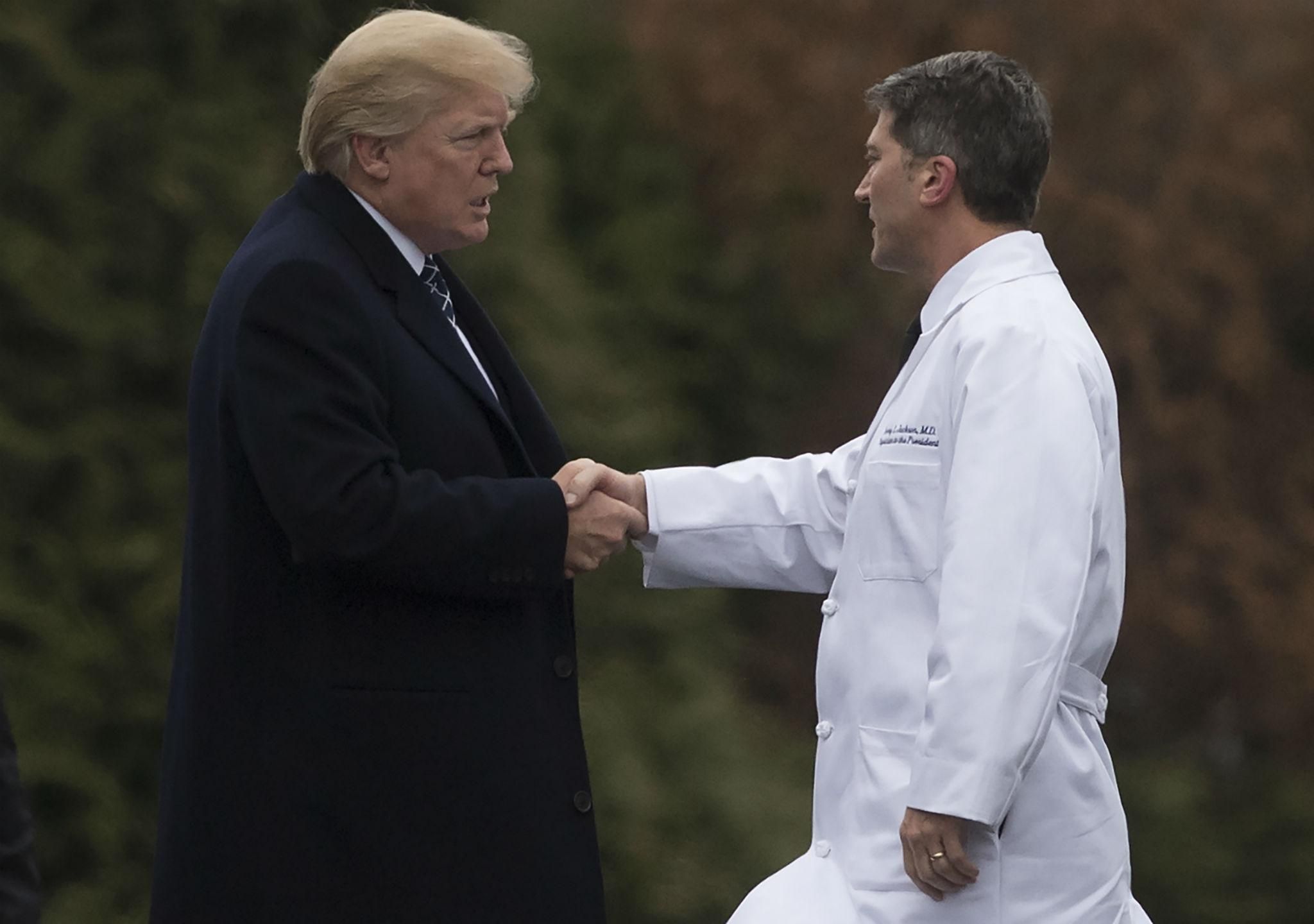 Donald Trump's doctor says he only sleeps four to five…