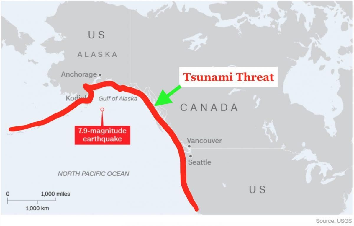 Tsunami Warning Lifted After Powerful Earthquake…