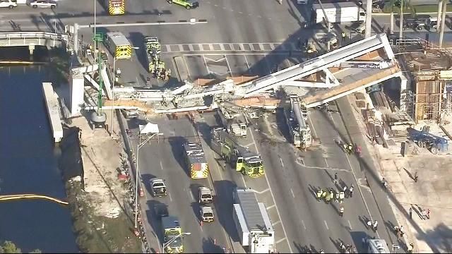 Florida: Pedestrian bridge collapse kills at least 4