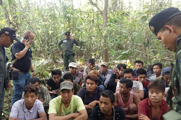 20 Myanmar workers caught in Kanchanaburi