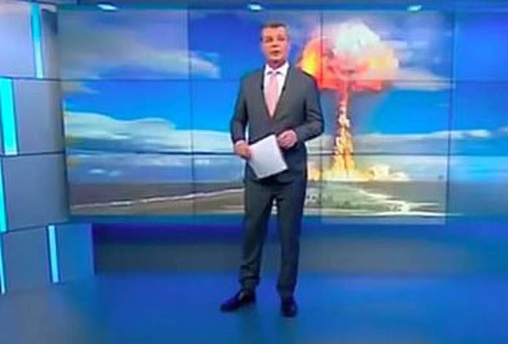 Russian news anchor warns viewers what to pack for…