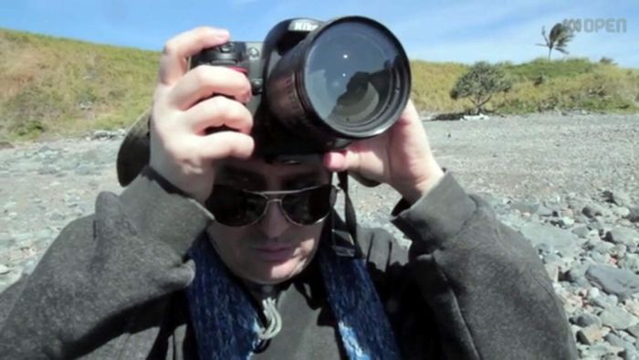 The blind, deaf photographer opening exhibitions…