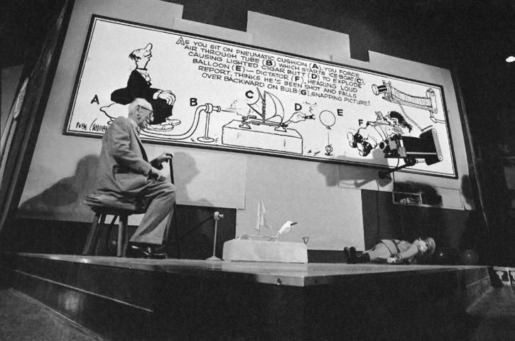 This Exhibit of Classic Rube Goldberg Cartoons Is The…