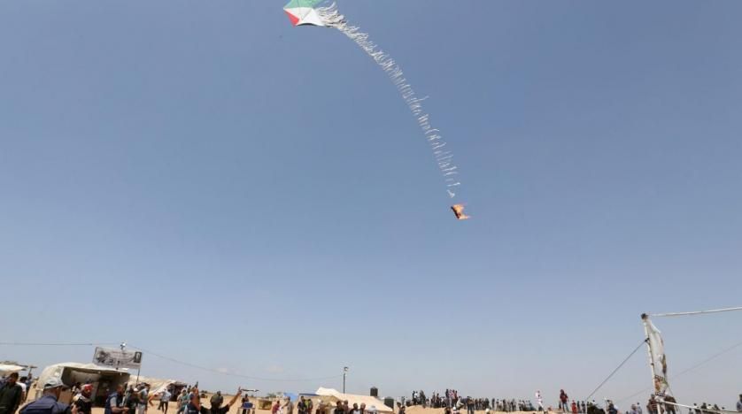 Israel Continues to Combat Fire Kites Launched from…
