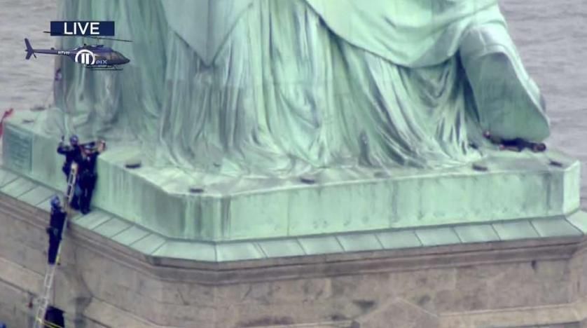 Woman Who Scaled Statue of Liberty Arrested