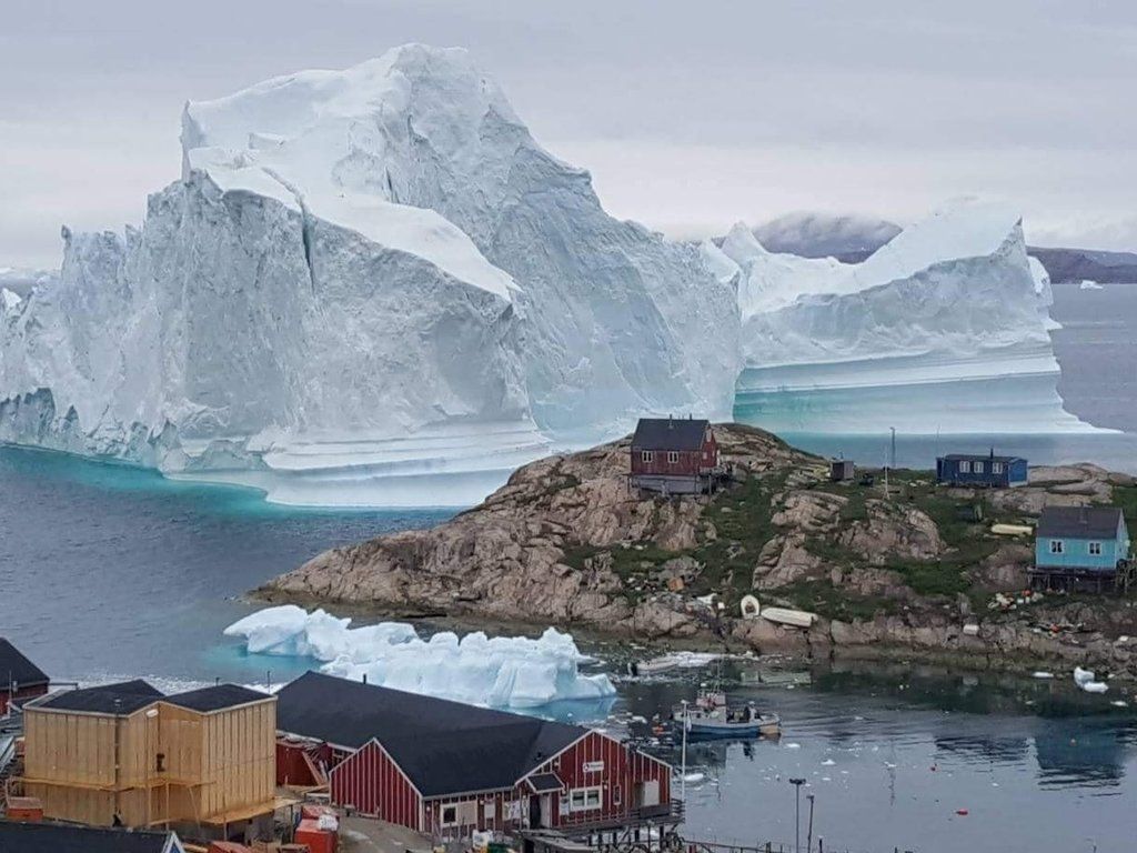Giant iceberg drifting towards Greenland village could…