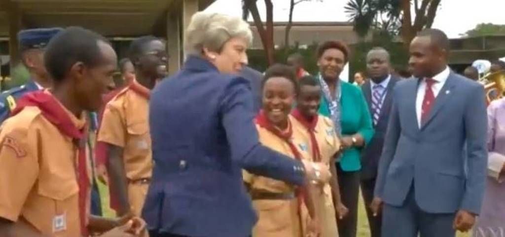 Watch: The Maybot is back! Theresa May busts out…