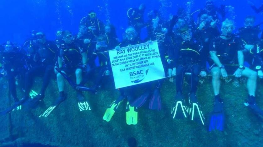 WW2 British Veteran Hits Record as Oldest Diver