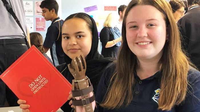 Brisbane students help out child amputees by making…