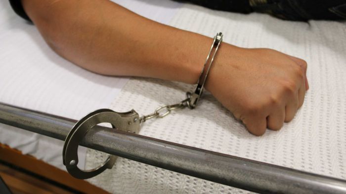 Mental health patient 'shackled to hospital bed for…