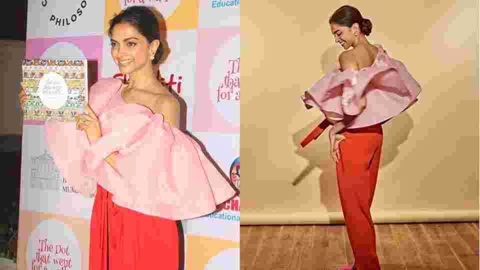 Deepika Padukone stuns in pink and red at book launch,…