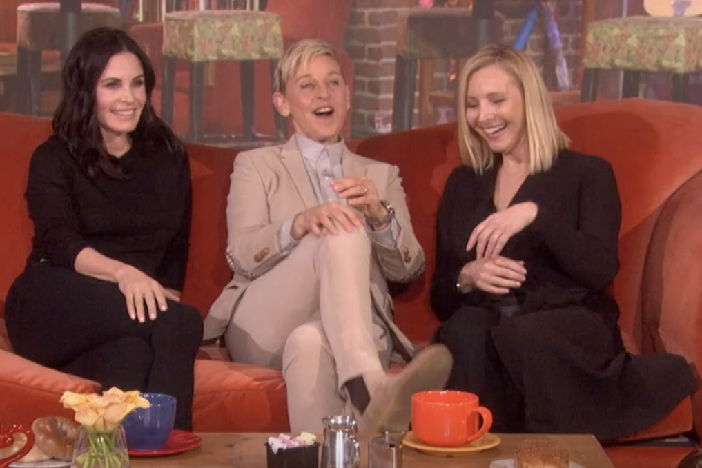 Ellen stages Friends reunion with Courteney Cox and…