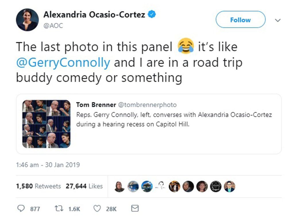 Alexandria Ocasio-Cortez likens photos of animated…