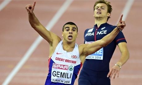 British sprinter Adam Gemili is warming up for a hot…
