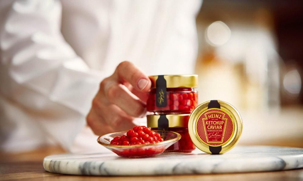Heinz tomato ketchup caviar: red sauce gets an…