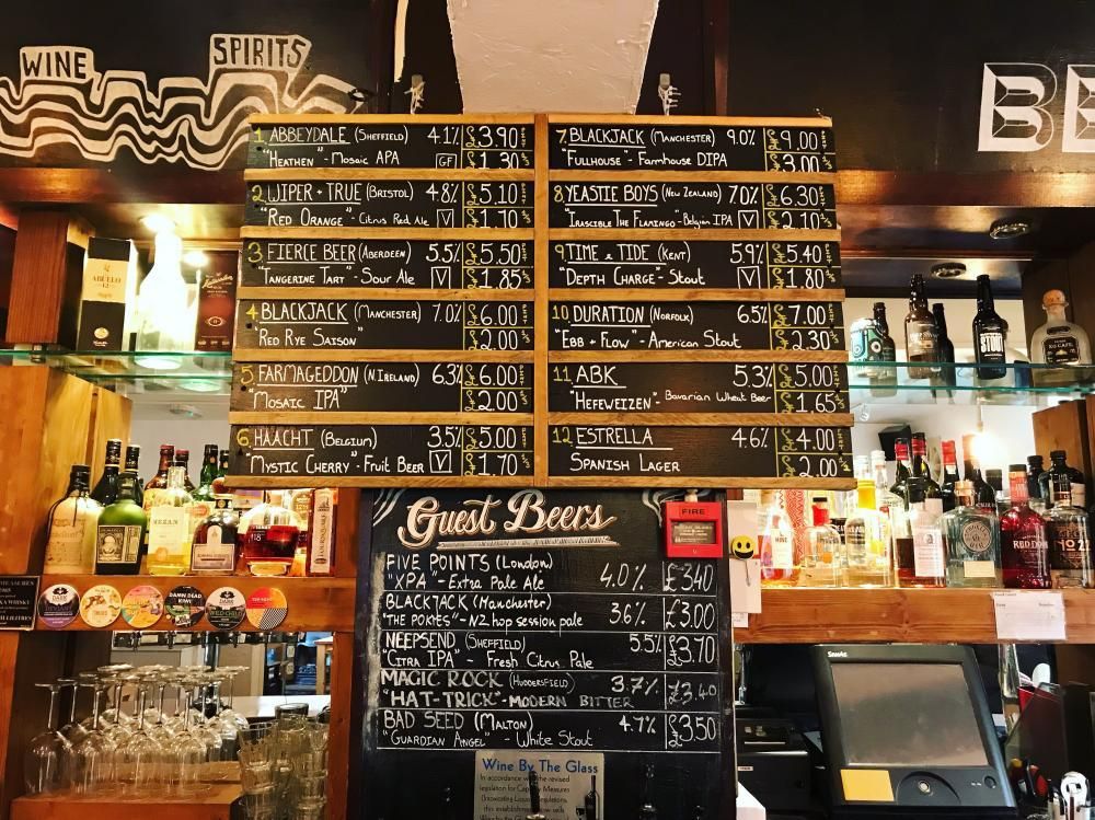 Top 10 craft beer pubs in Sheffield