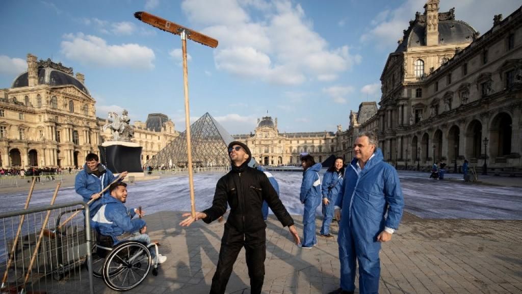 Artist JR remodels Louvre Pyramid in eye-popping…