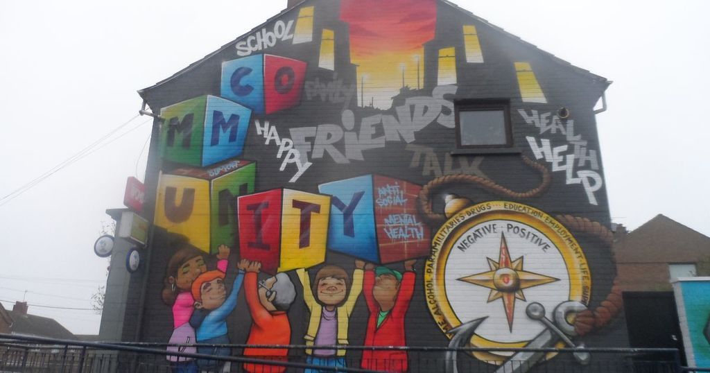 Ballybeen new community mural designed by young people…