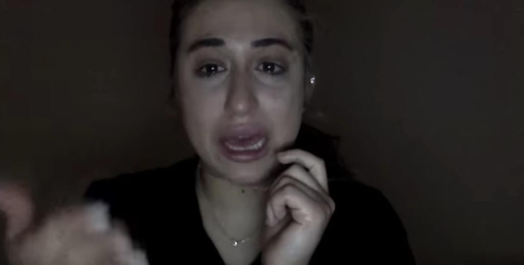 Watch: Influencer Jessy Taylor films her own breakdown…