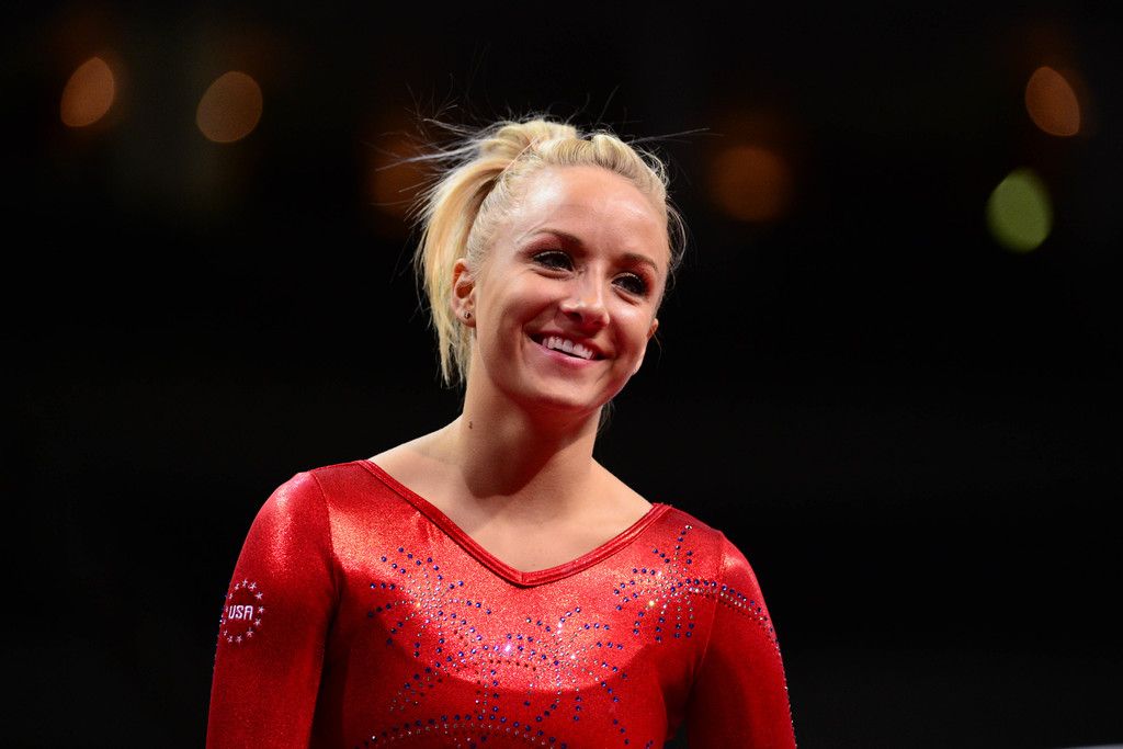 Olympic gymnast Nastia Liukin does first-pitch flip at…