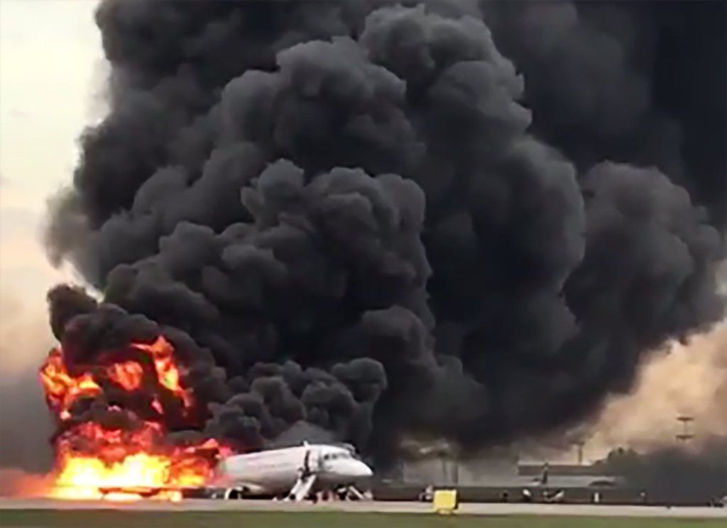 Aeroflot crash: New video shows Russian jet bouncing…
