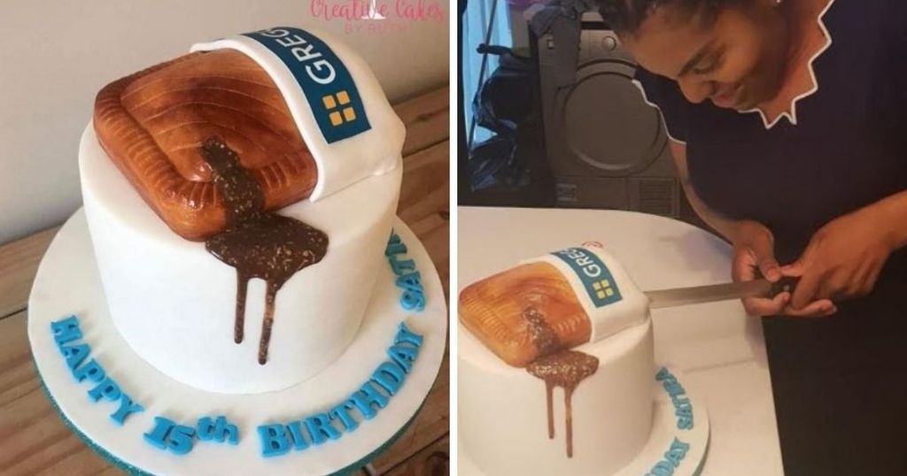 The steak bake cake! The mouth-watering Greggs…