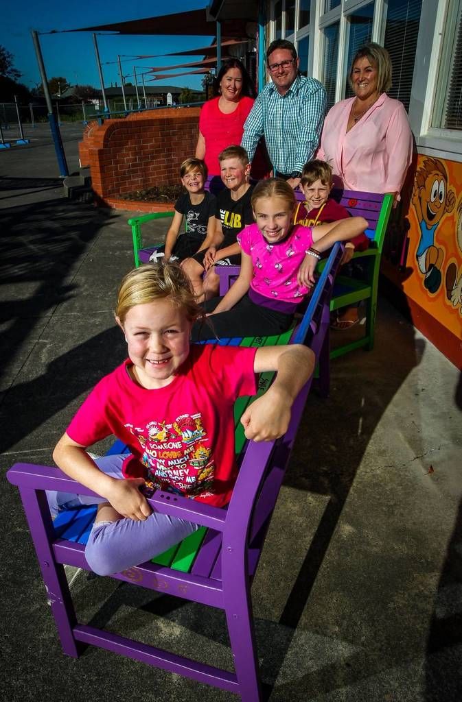 Napier primary school introduces buddy bench to combat…