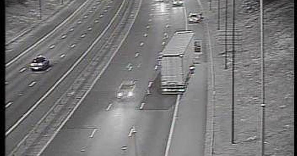 Articulated lorry driven down the wrong side of the…