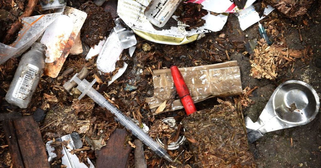Shock footage shows drug dens littered with heroin and…