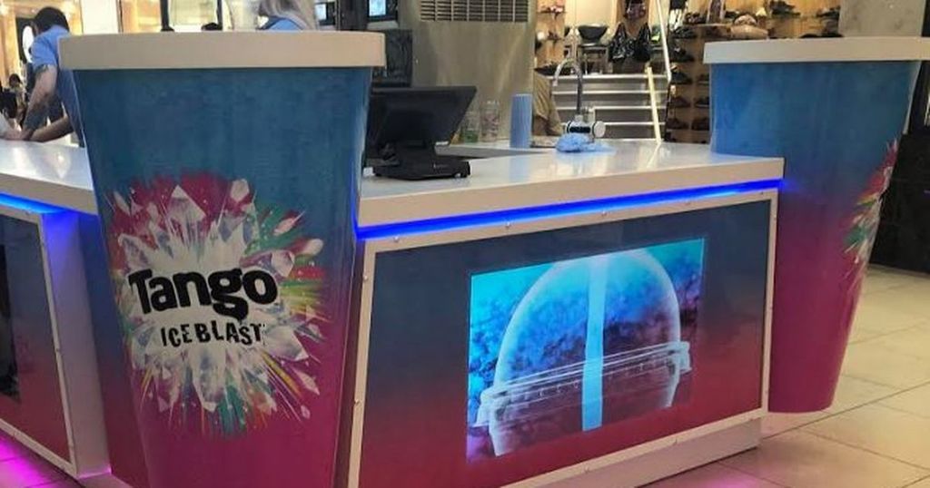 A pop-up Tango Ice Blast counter has opened in…
