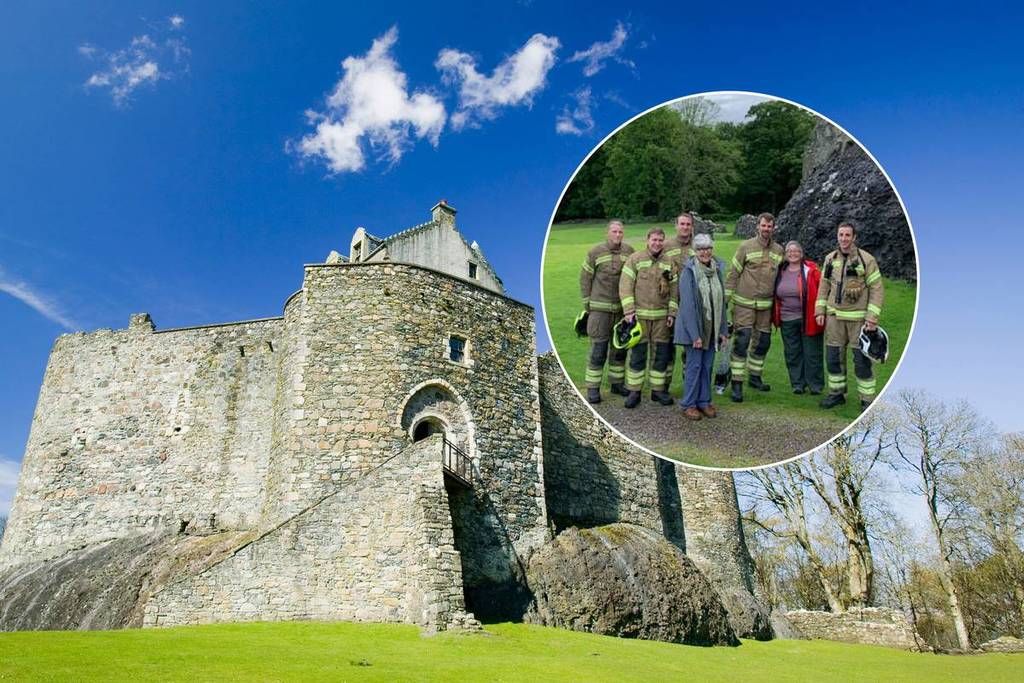 American tourists rescued from Scottish castle, locked…
