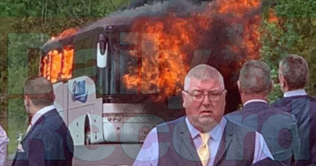 Groom’s nightmare as wedding bus carrying family and…