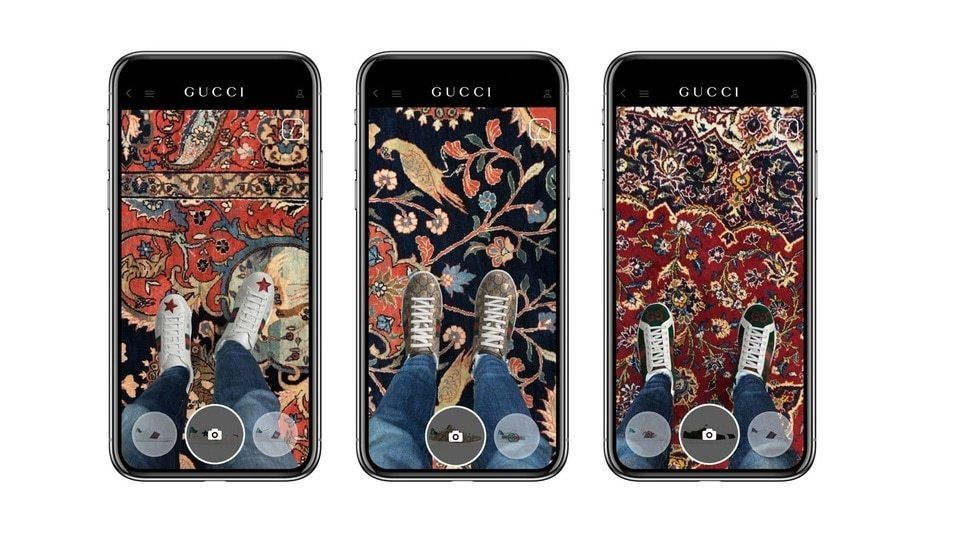 Thanks to AR, you can now 'Try On' Gucci sneakers…