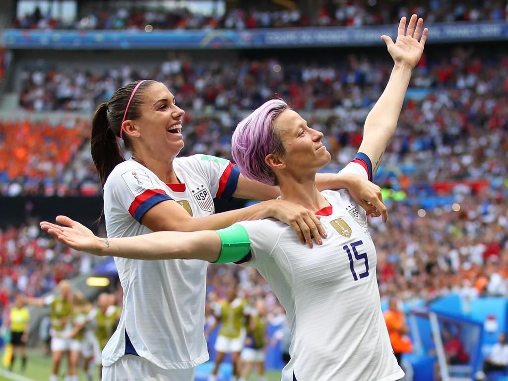 Megan Rapinoe and Alex Morgan call for equal pay after…