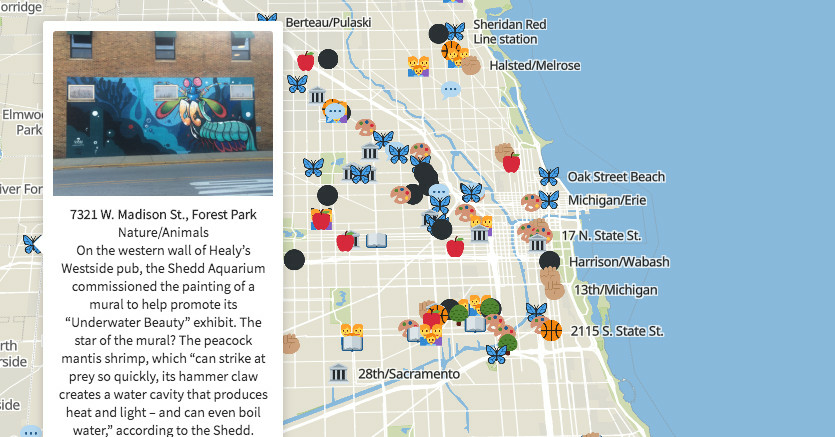 An interactive map of Chicago’s murals and mosaics
