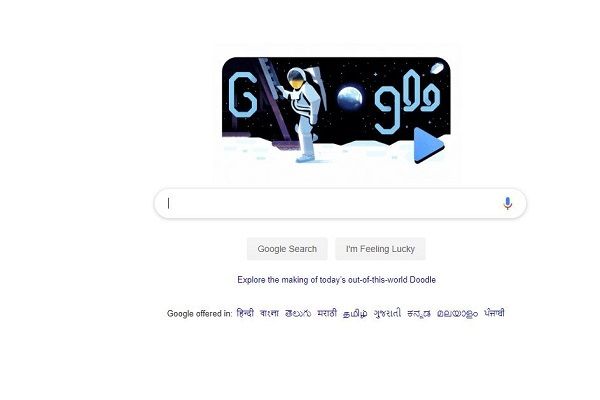 Google doodle celebrates 50 years of NASA's Moon…